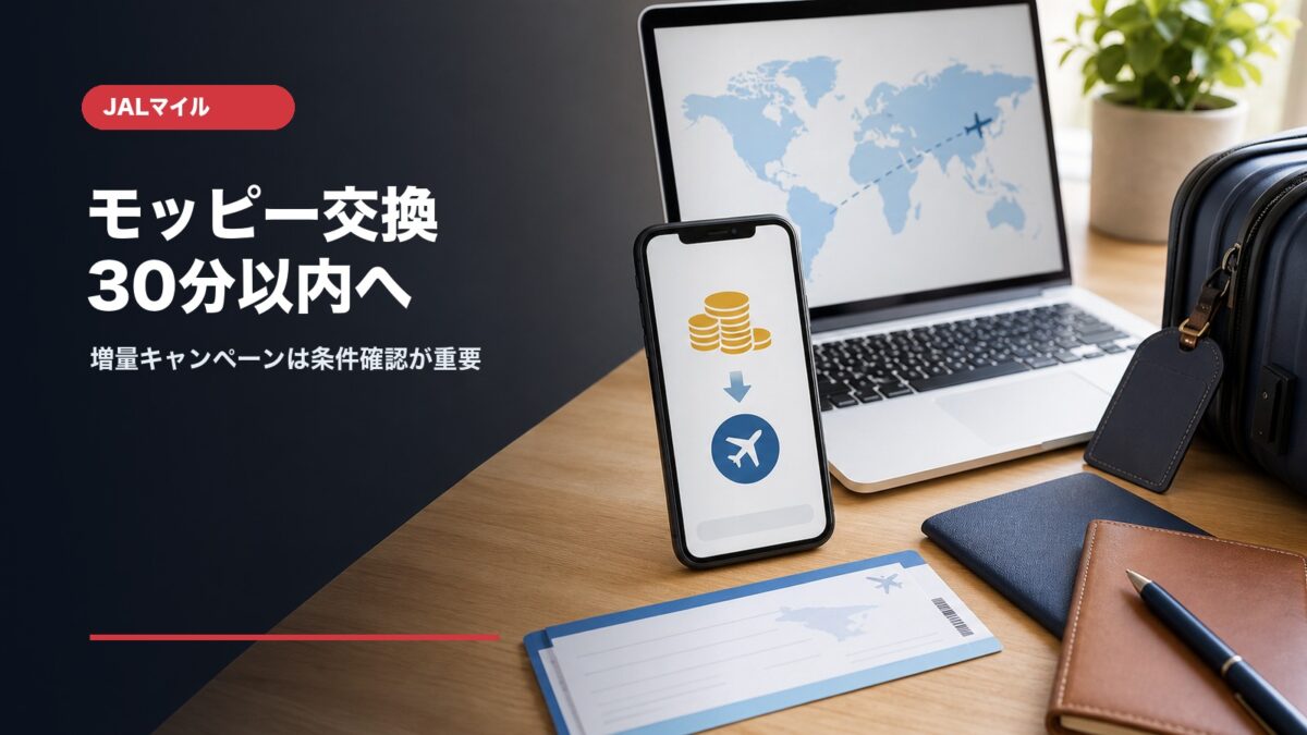 モッピーからJALマイル交換が30分以内に短縮。ドリームキャンペーンの使い方と注意点 | トラベラーズ ライフハック