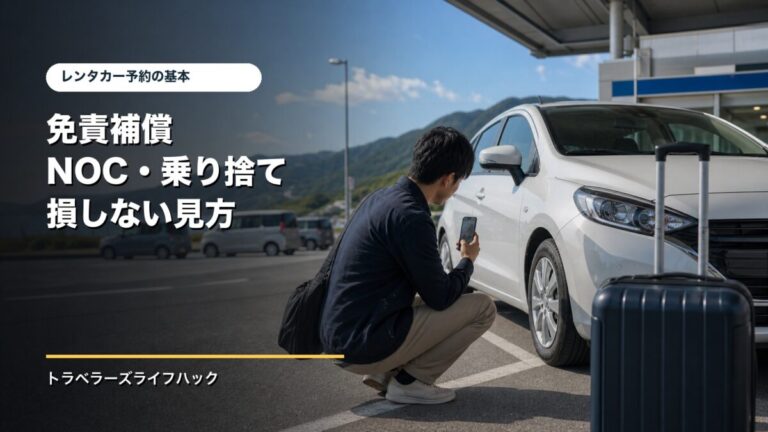 レンタカー予約で損しない方法。免責補償・NOC・乗り捨て料金の見方 | トラベラーズ ライフハック